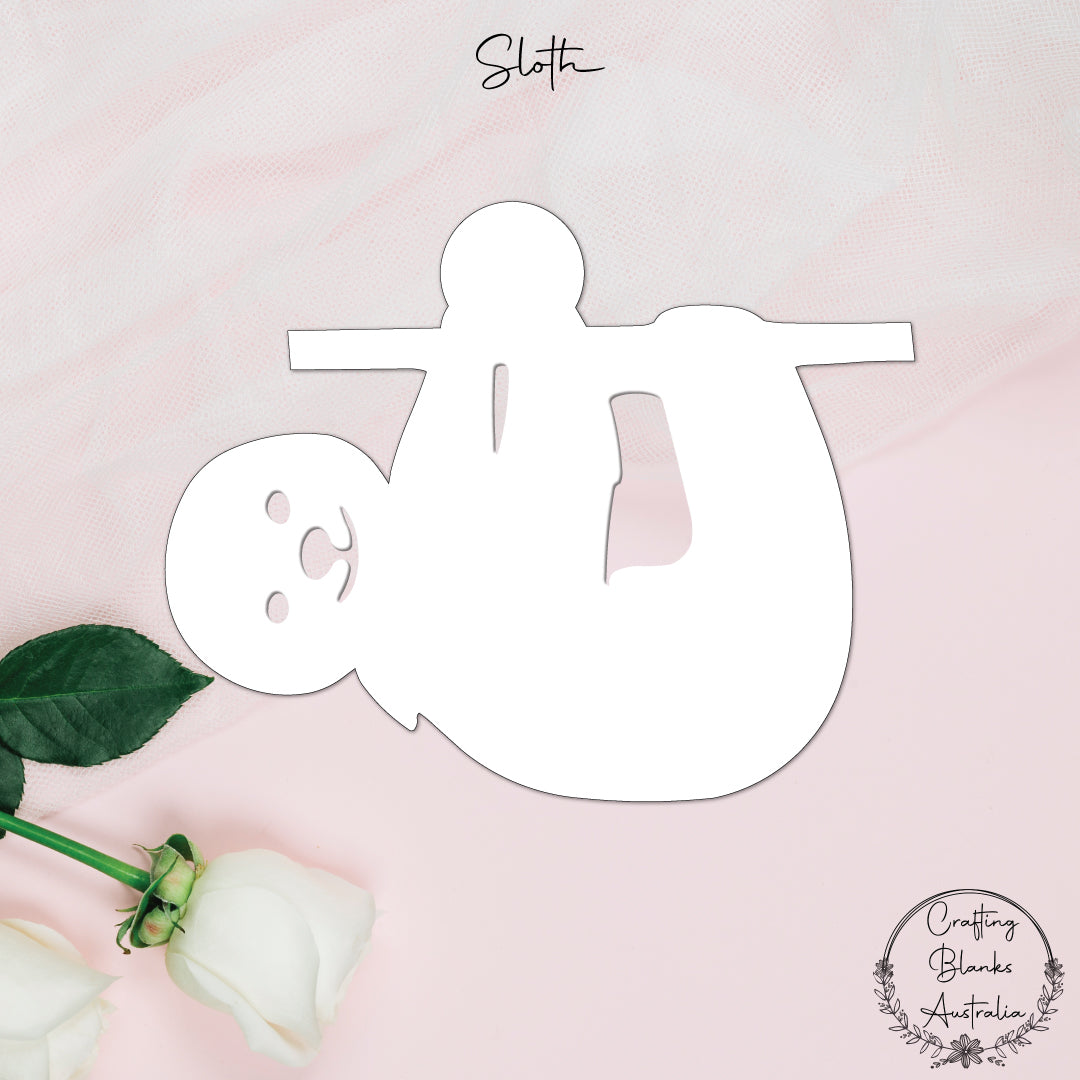 Sloth Shapes – Crafting Blanks Australia