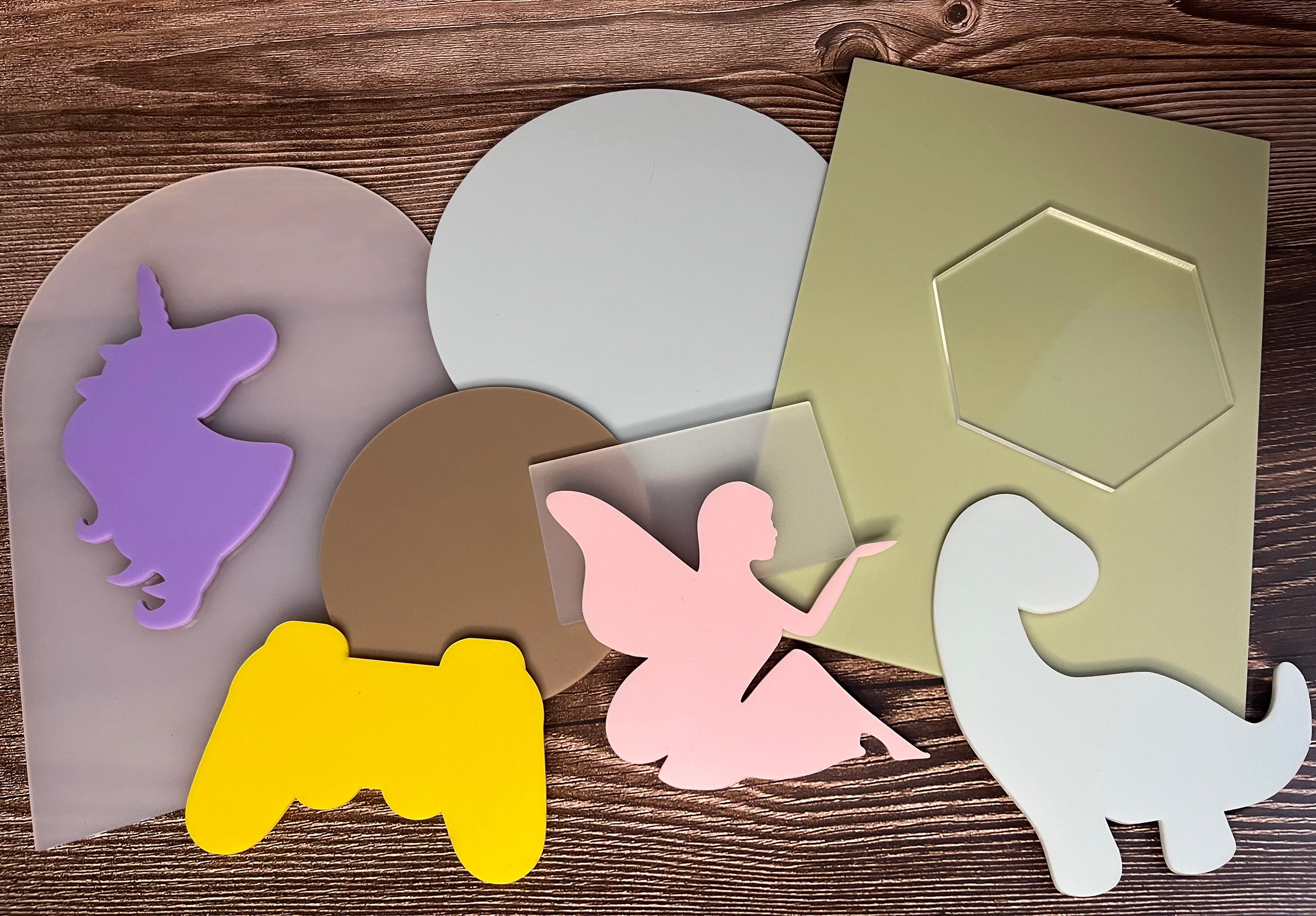 Acrylic and Plywood Shapes – Crafting Blanks Australia