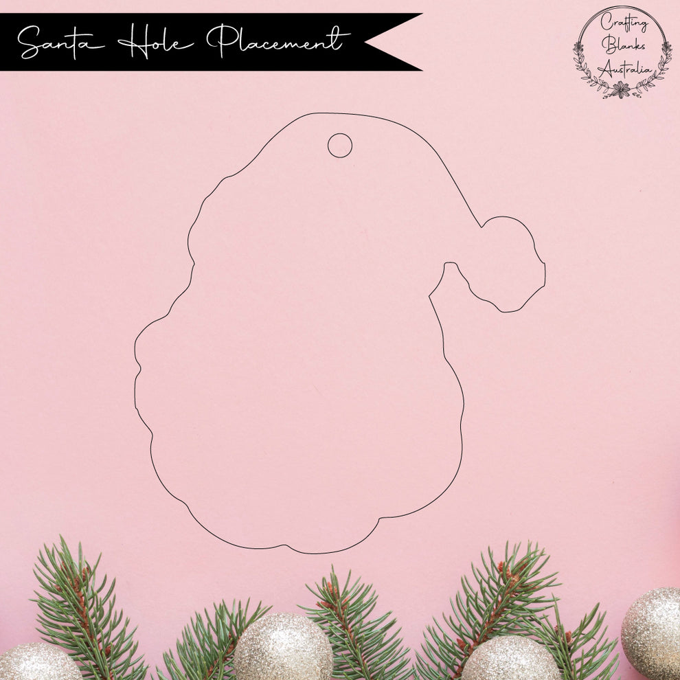 Santa • Blank Shape • 30mm – Crafting Blanks Australia