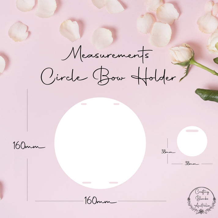 Circle • Bow/Clip Holder • Blank Shape – Crafting Blanks Australia