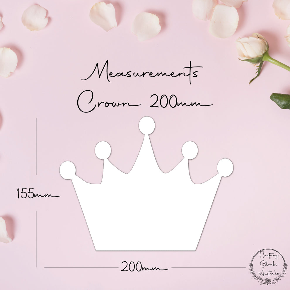 Crown • Blank Shape • 200mm – Crafting Blanks Australia