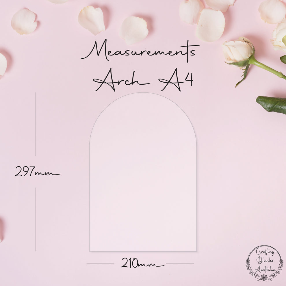 Arch • Blank Shape • A4 – Crafting Blanks Australia