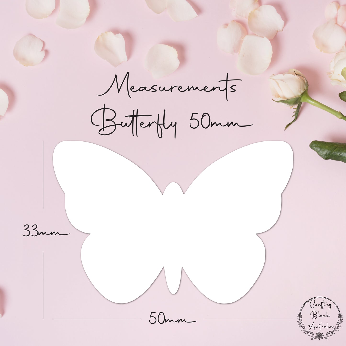 50mm Butterfly Shape – Crafting Blanks Australia
