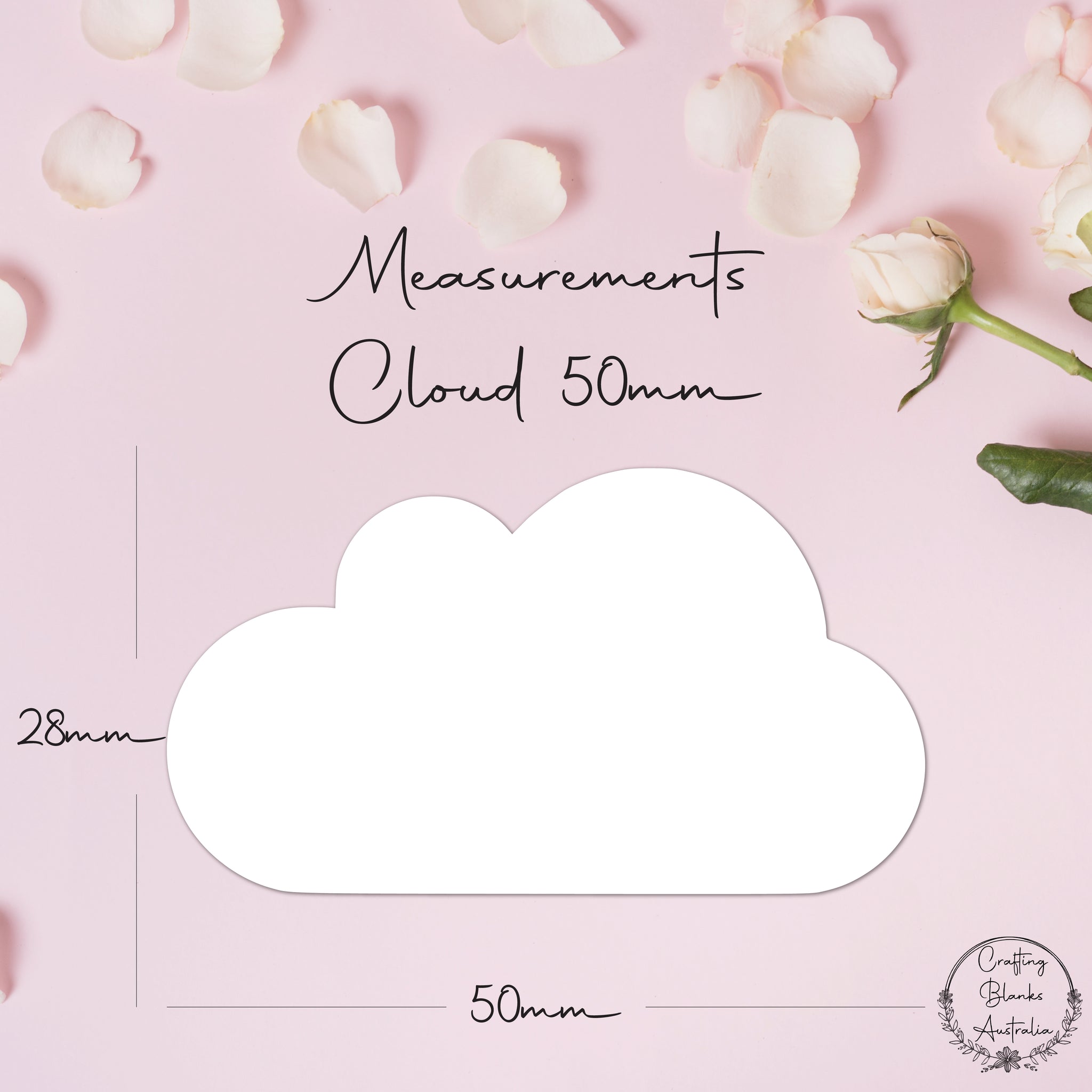 Cloud • Blank Shape • 50mm – Crafting Blanks Australia