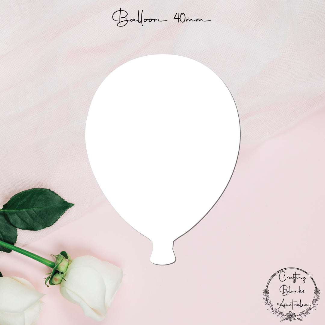 Balloon • Blank Shape • 40mm – Crafting Blanks Australia