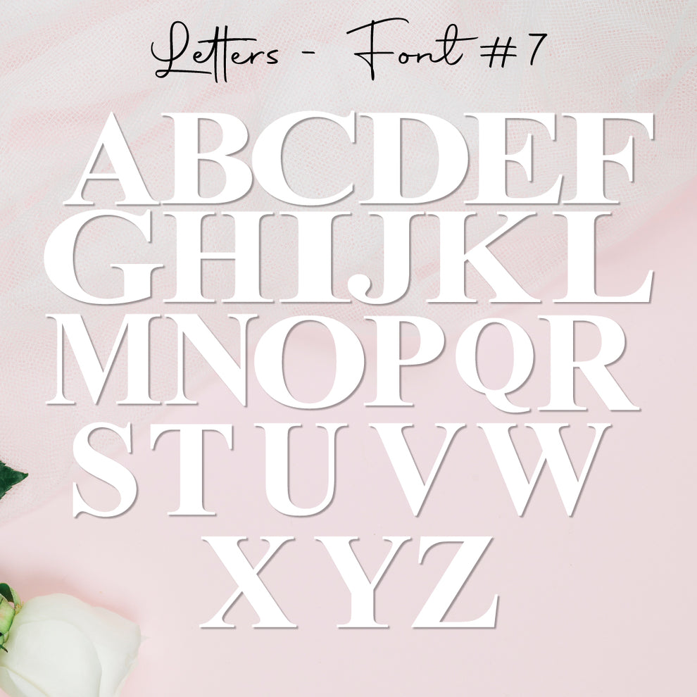Single Letters • Blank Shape • 200mm – Crafting Blanks Australia