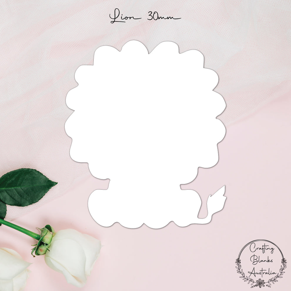 Lion • Blank Shape • 30mm – Crafting Blanks Australia