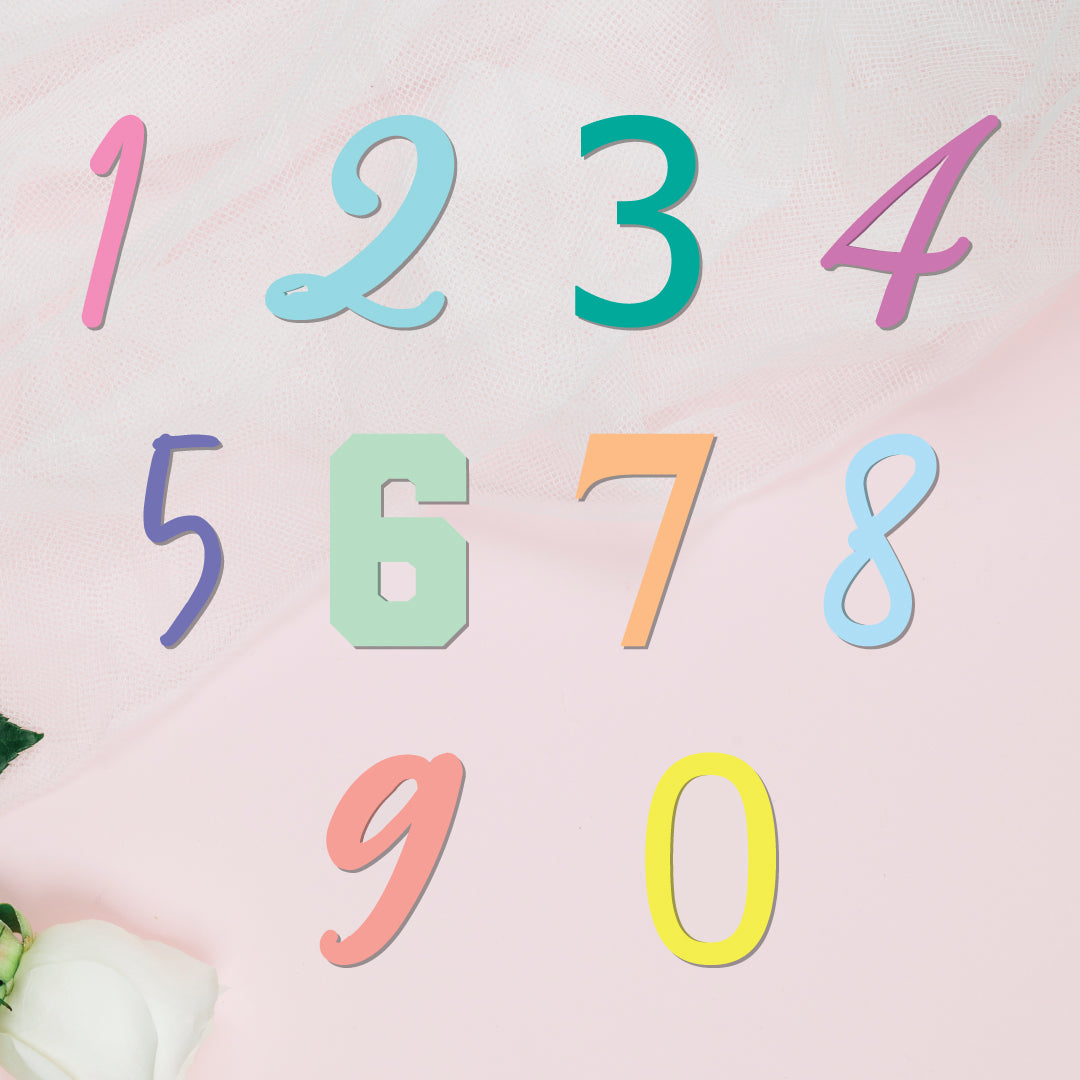 Single Numbers • Blank Shape • 100mm – Crafting Blanks Australia