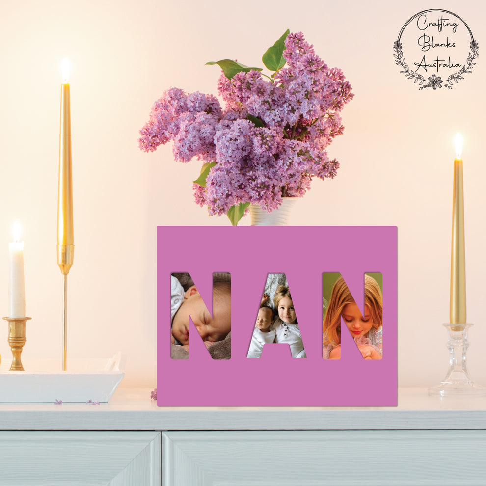 Nan • Photo Frame • A5 – Crafting Blanks Australia