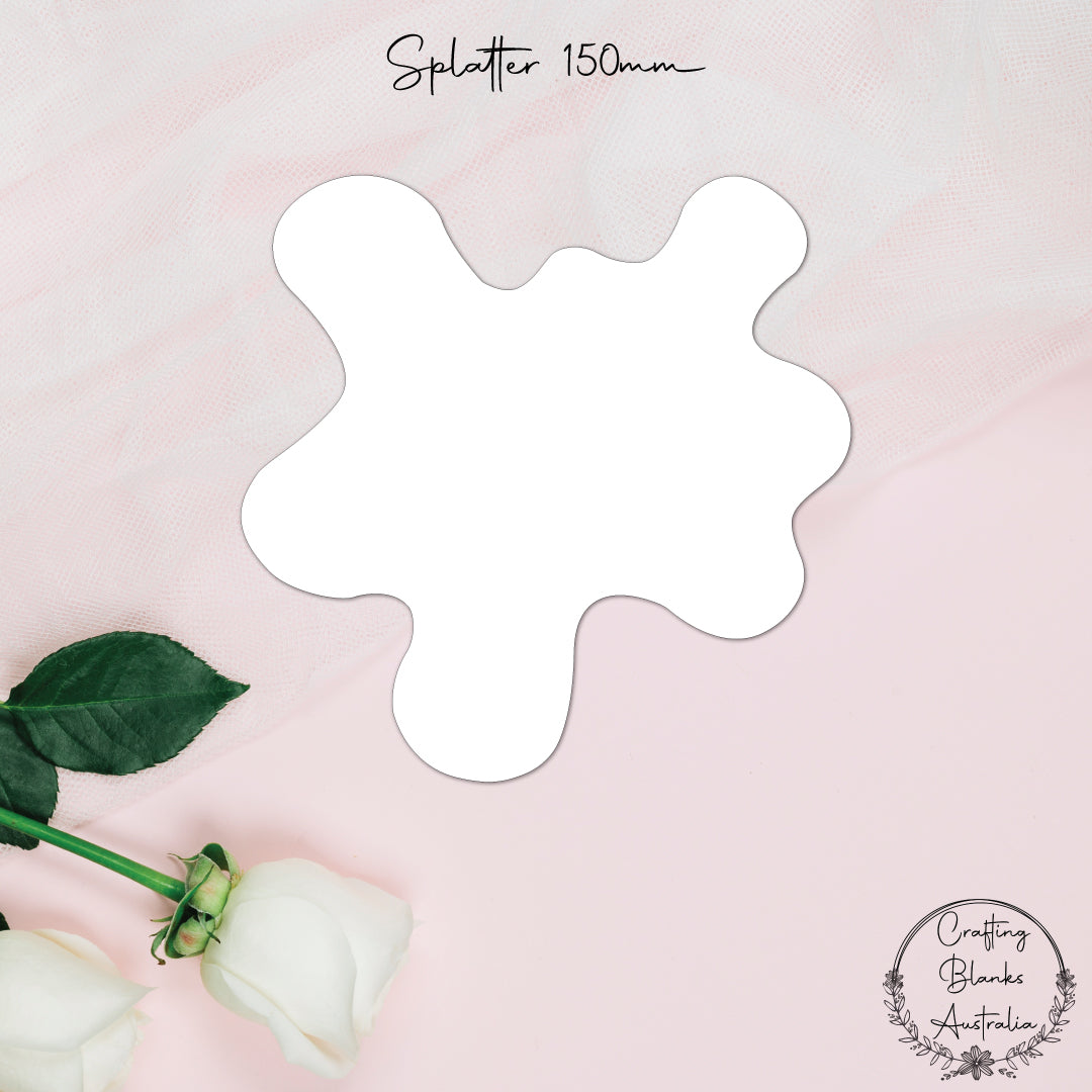 Splatter • Blank Shape • 200mm – Crafting Blanks Australia