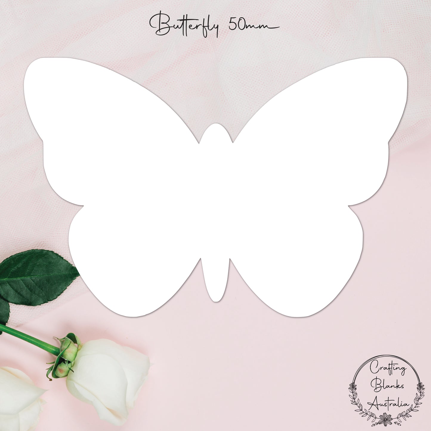 50mm Butterfly Shape – Crafting Blanks Australia