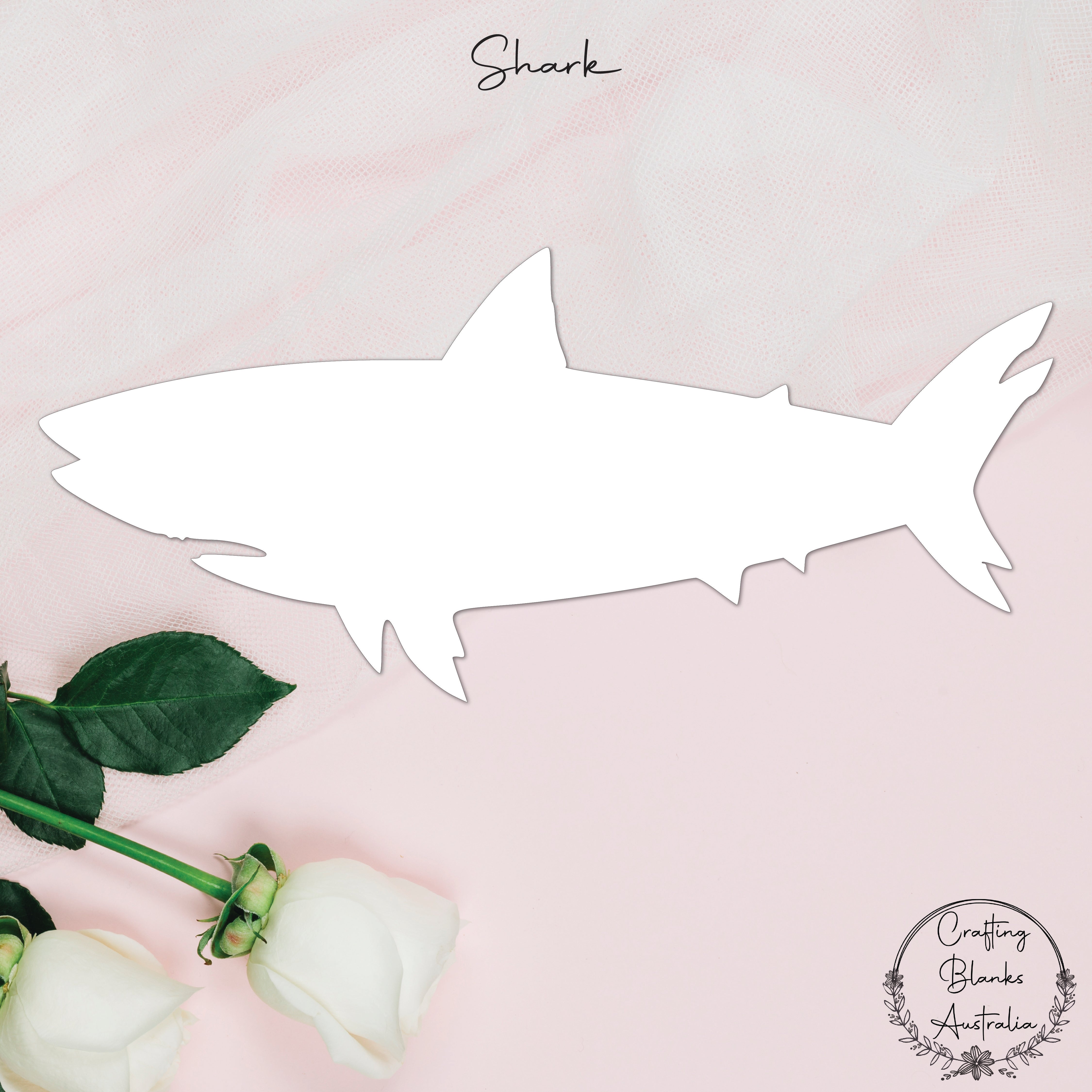 100mm Shark Shape – Crafting Blanks Australia
