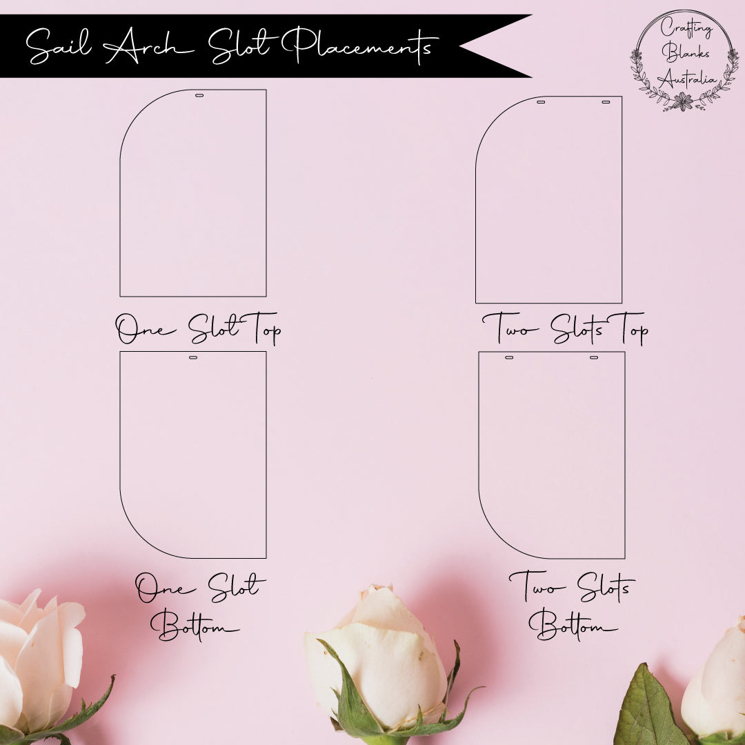 Sail Arch • Blank Shape • A4 – Crafting Blanks Australia