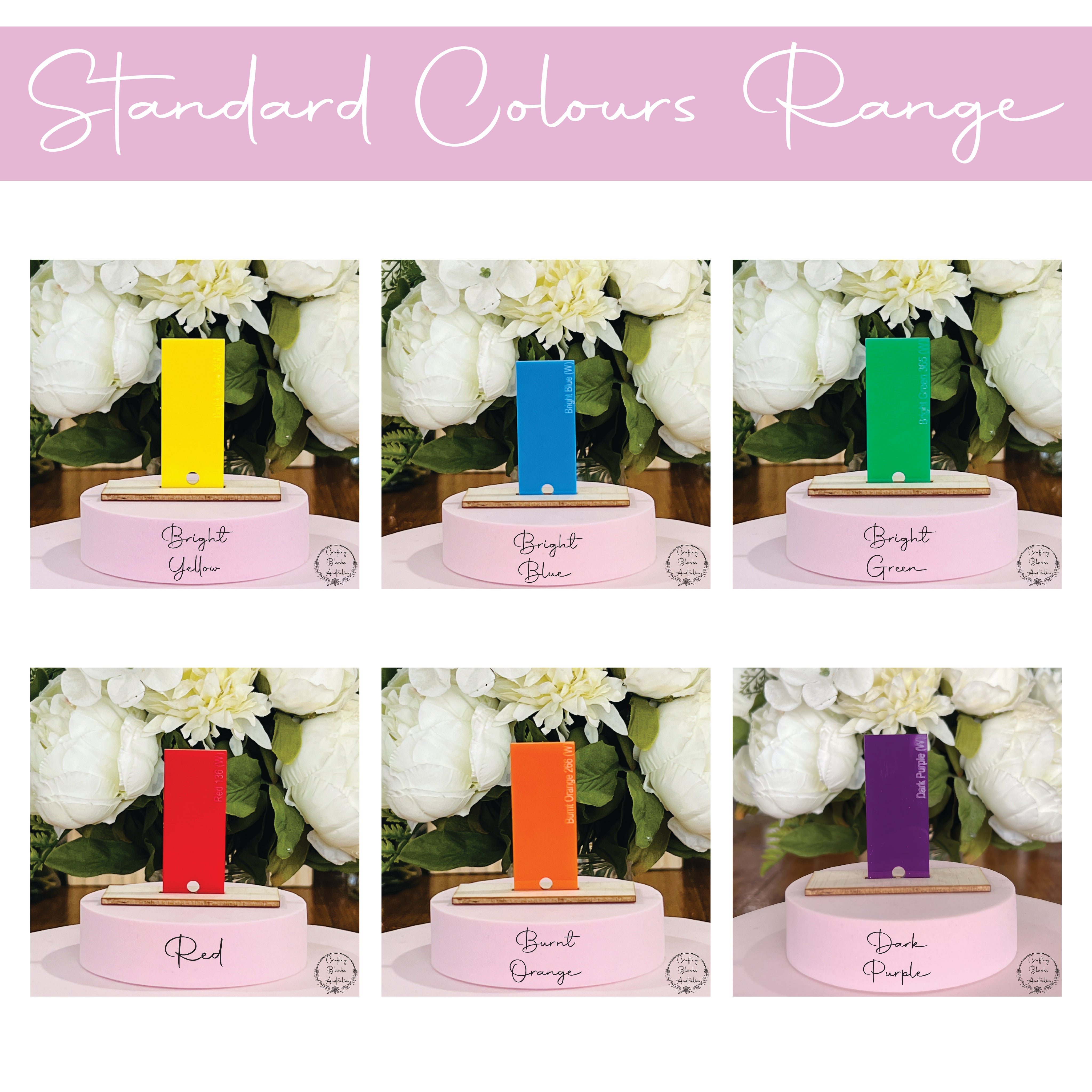 Crafting Blanks Australia a Melbourne based acrylic blanks supplier