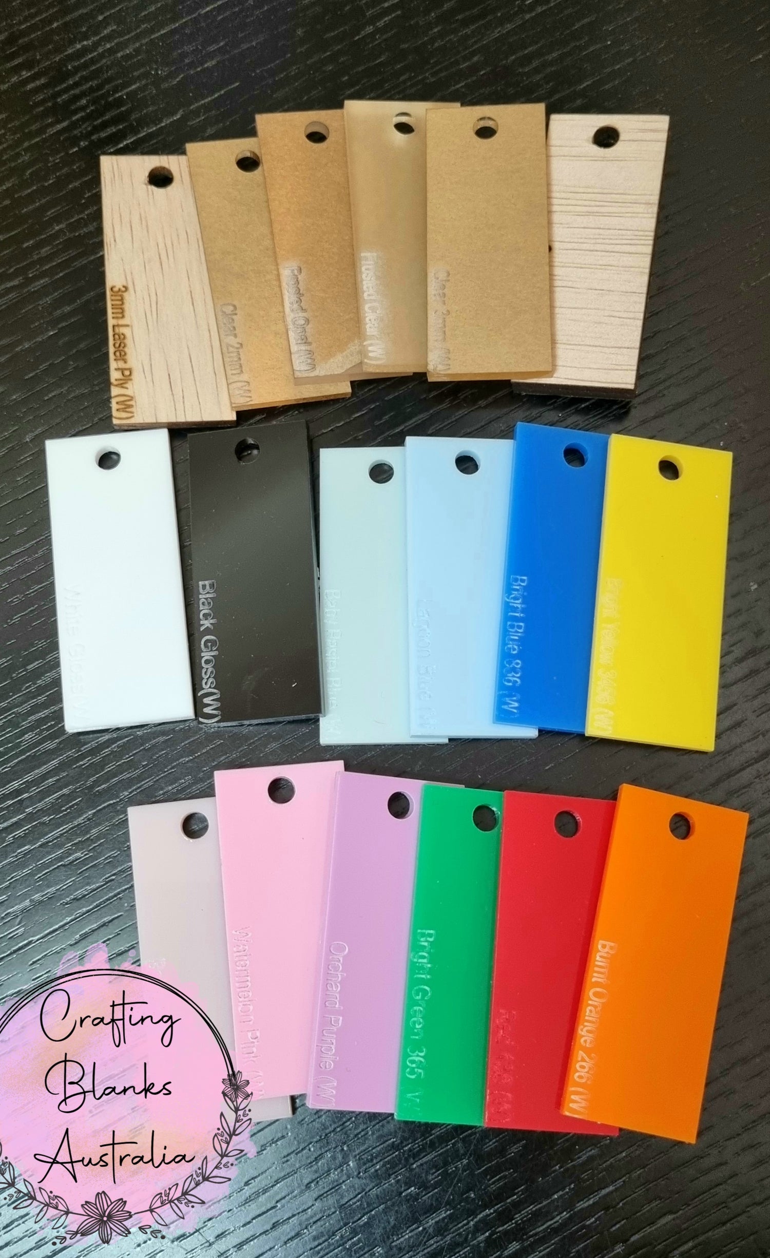 Sample Swatches – Crafting Blanks Australia