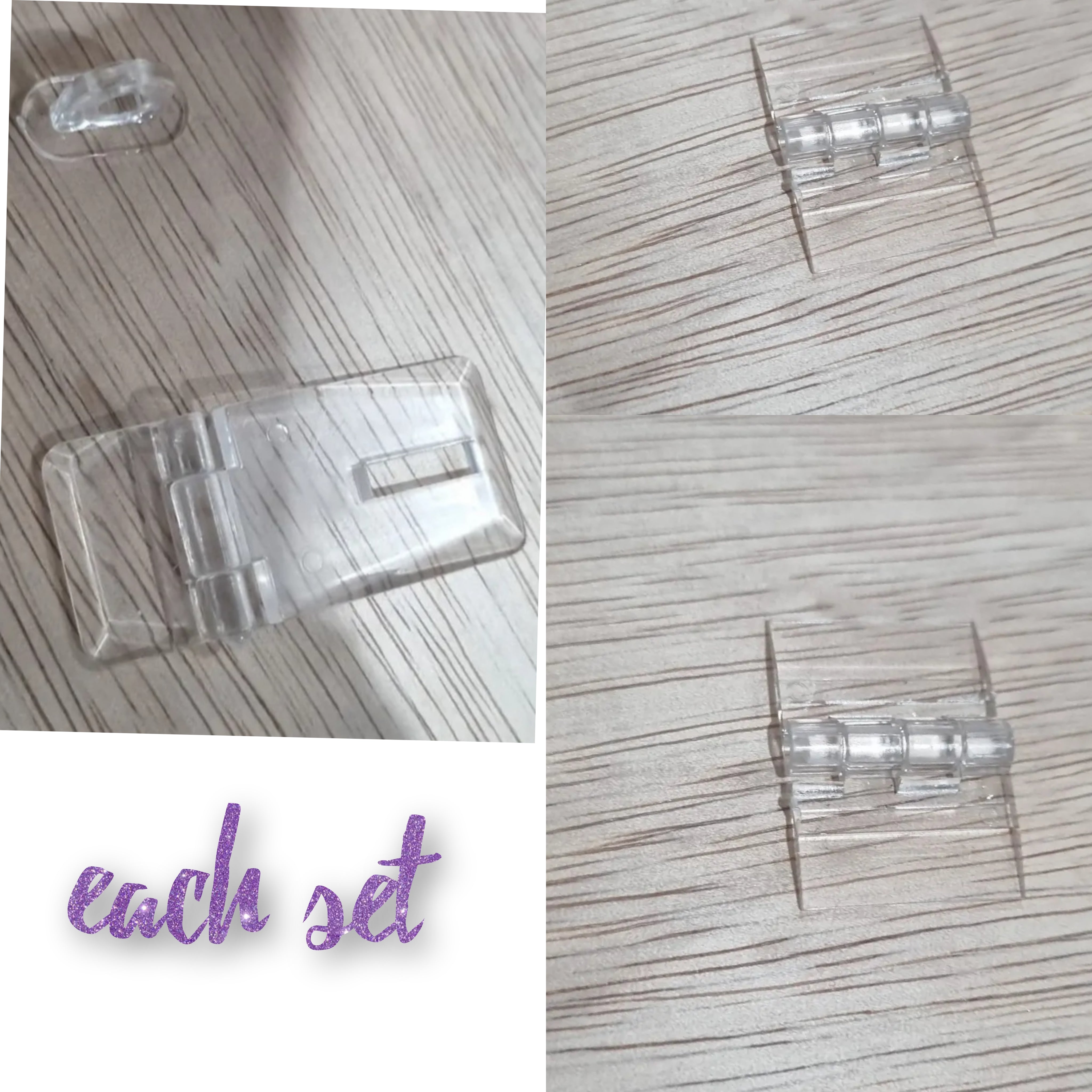 Acrylic hinges and latch set – Crafting Blanks Australia