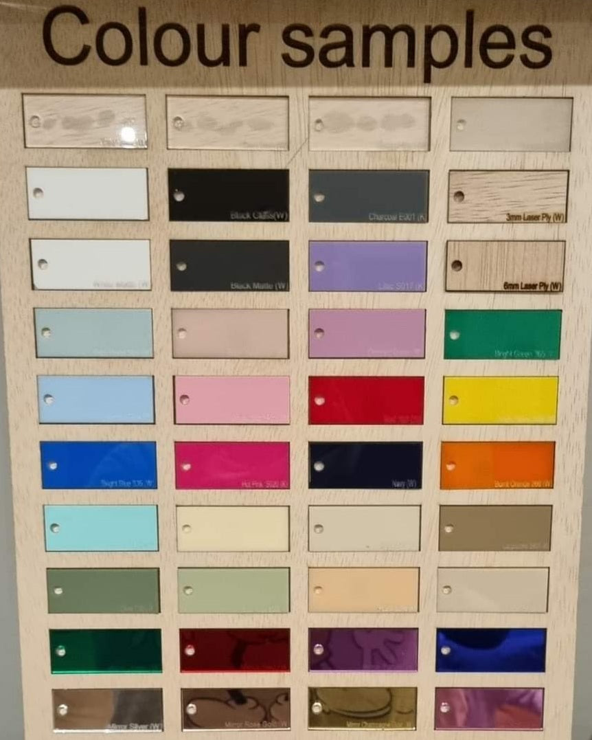 Sample Swatches – Crafting Blanks Australia